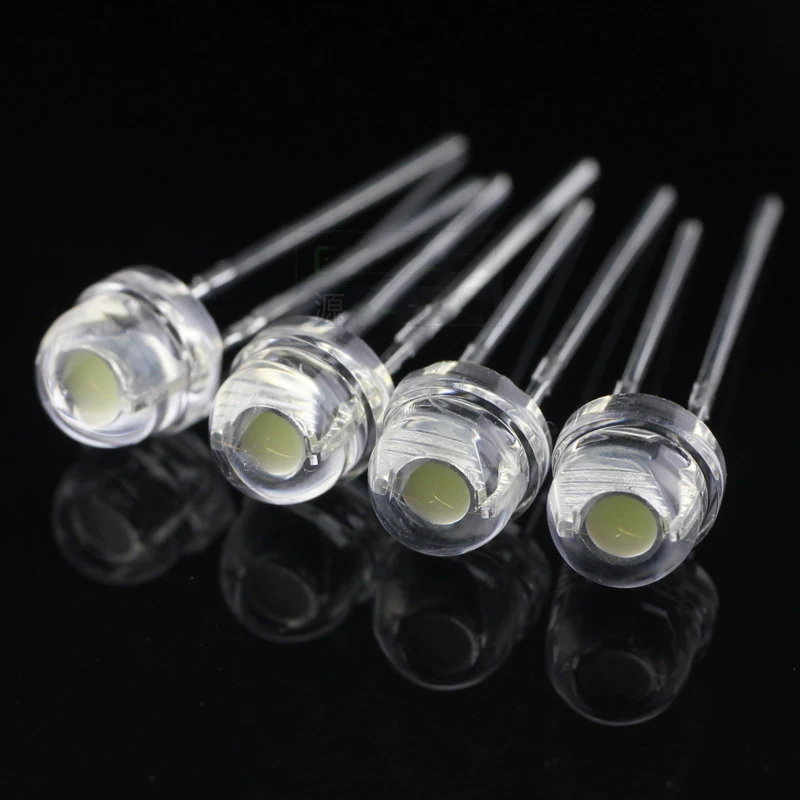 100PCS-5MM-Straw-Hat-LED-Diode-Super-Bright-F5-Light-Emitting-Diodes ...