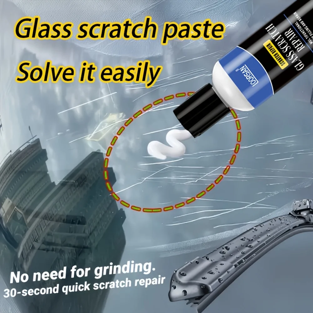 LOORSAN Glass Scratch Repair Wax - 30-Second Scratch Remover for ...