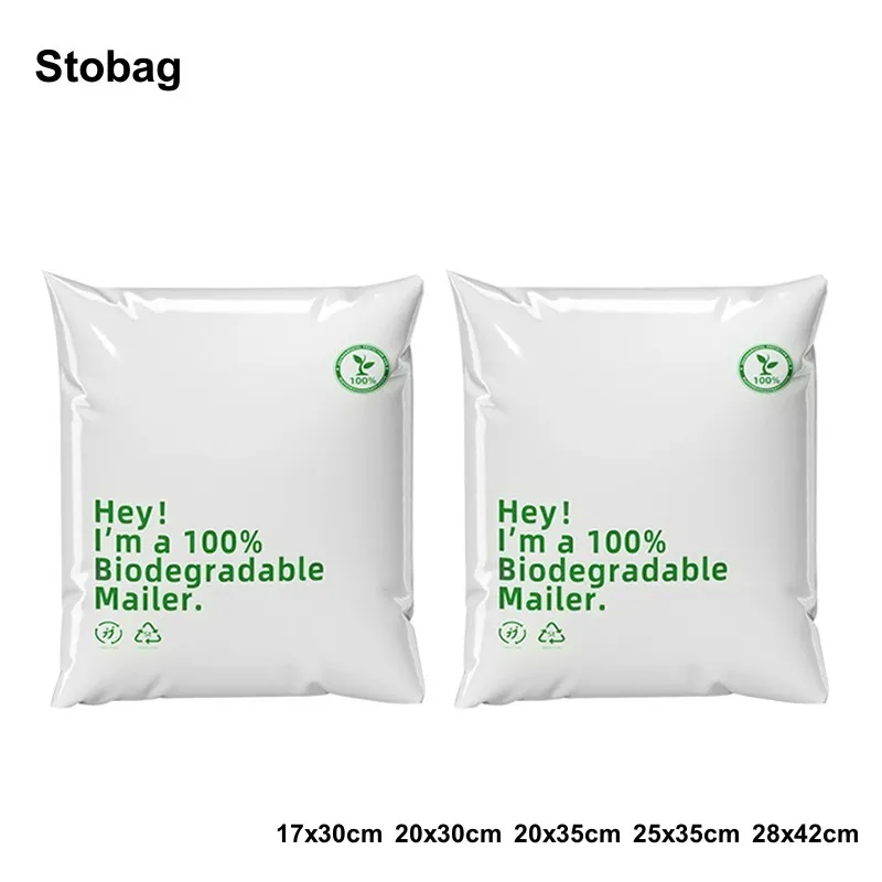 StoBag-100pcs-Biodegradable-Express-Mailers-Envelope-Courier-Bags-Eco ...