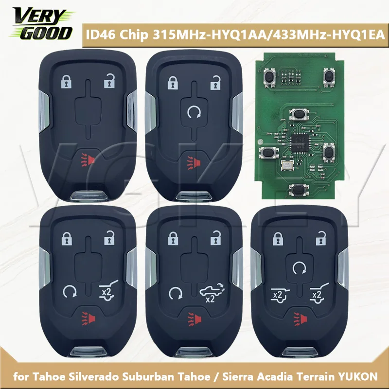 VG ID46 Chip 315MHz-HYQ1AA/433MHz-HYQ1EA for Tahoe Silverado Suburban ...
