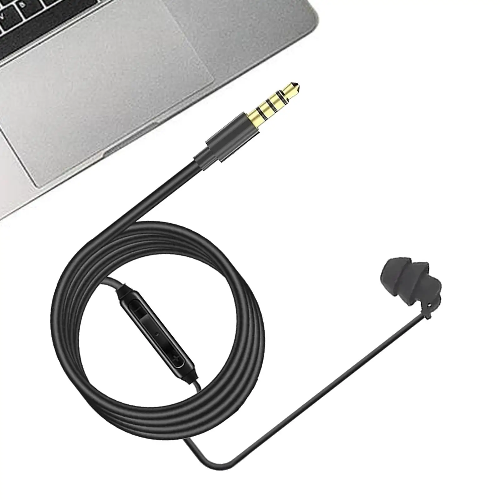 3.5mm Single Side Earbud Headsets Wired Headset No Microphone Mono ...