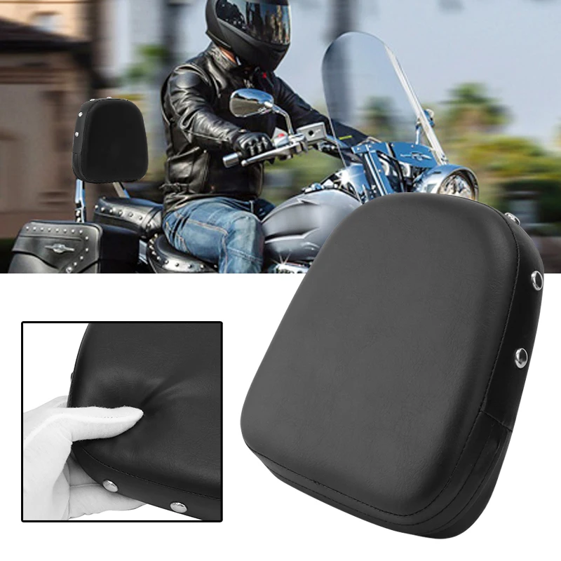 Motorcycle Rear Backrest Sissy Bar Back Rest Cushion Pad For Honda ...