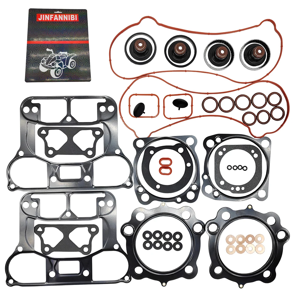 Engine Gasket Kit Set Top and Bottom End Compatible for Harley Davidson ...