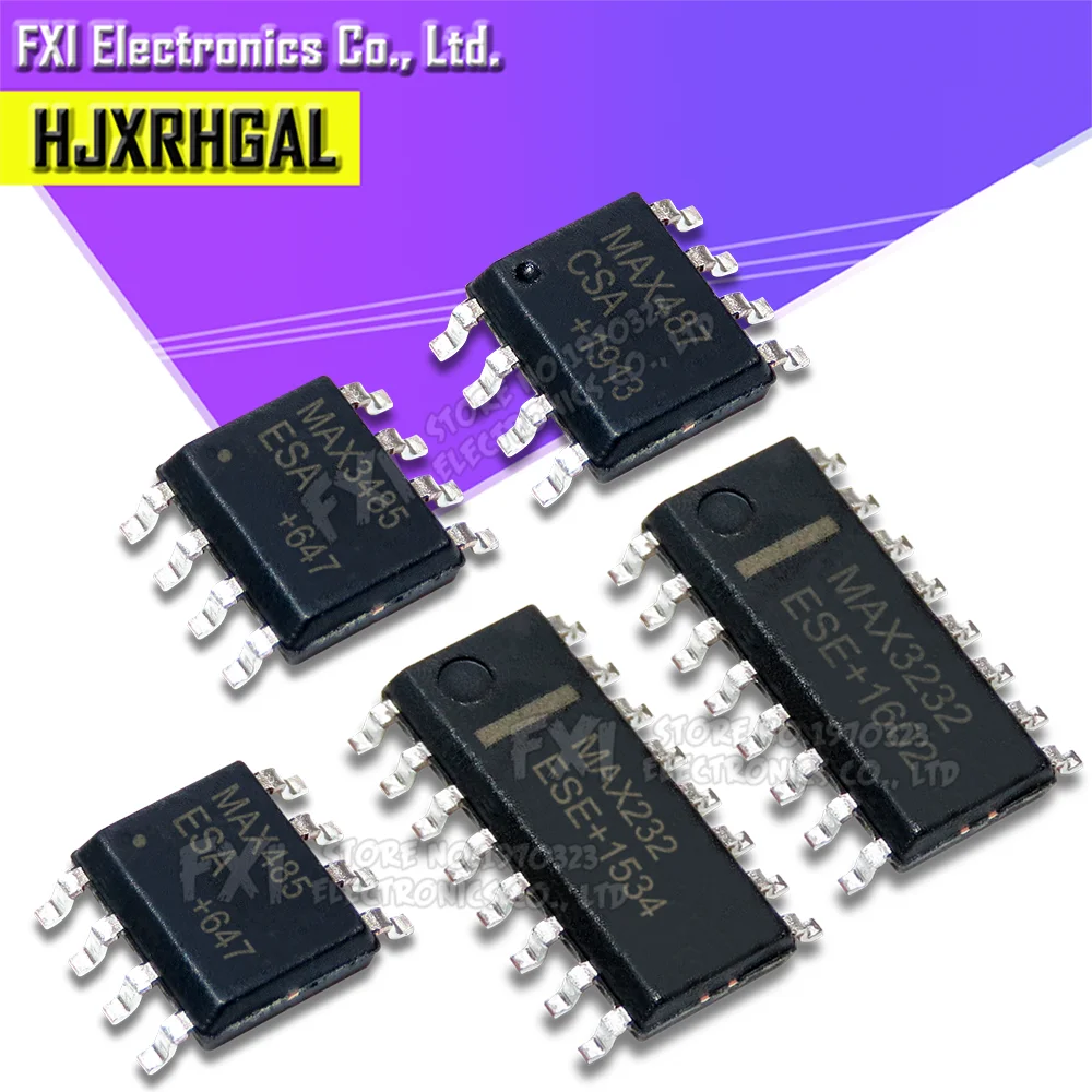 10-piezas-MAX202CSE-MAX232CSE-MAX3232CSE-MAX3485ESA-MAX485ESA-MAX487CSA-SMD-MAX202-MAX232 ...