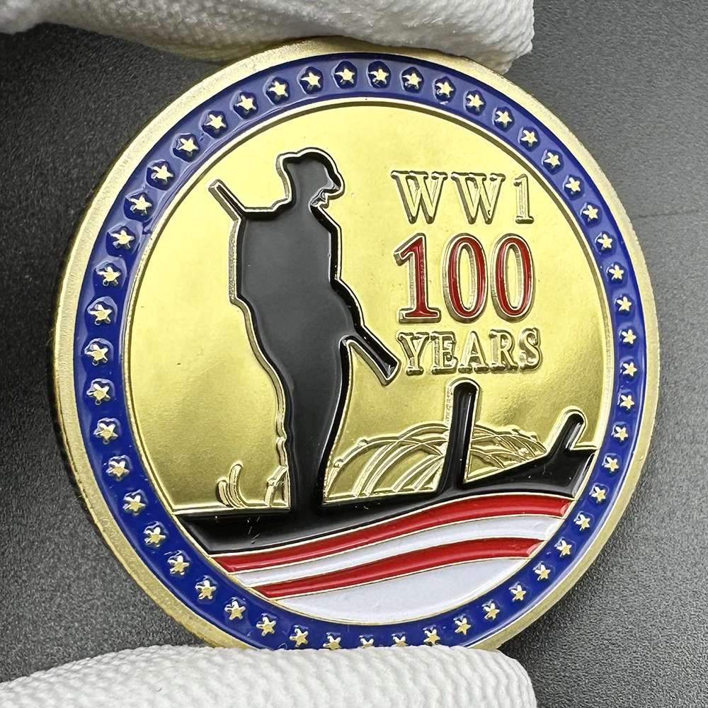 WW1-100-Years-Gold-Coin-Collectibles-World-War-I-Armistice-Day-1918 ...