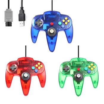Transparent-USB-Wired-Console-Port-For-Nintend-N64-Gamepad-Joystick-For ...