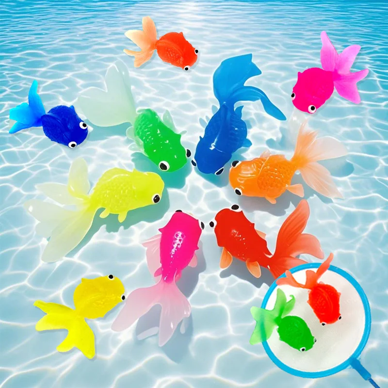 6-Piece Kawaii Rubber Goldfish Set – The Munchkin Shop