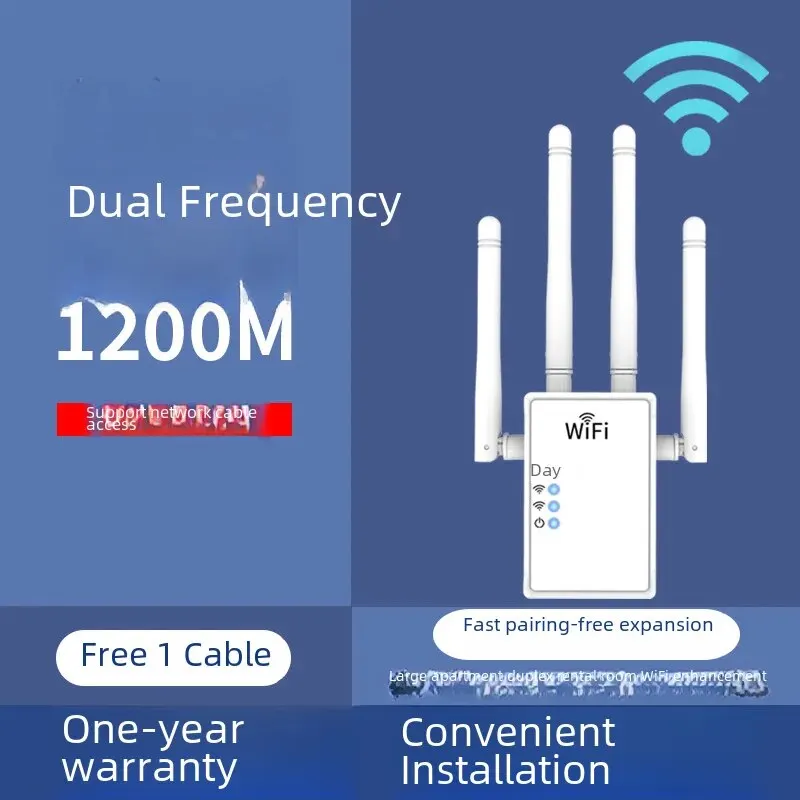 5g-Wifi-Signal-Amplifier-Dual-Frequency-Booster-Thousand-Meters-Router ...