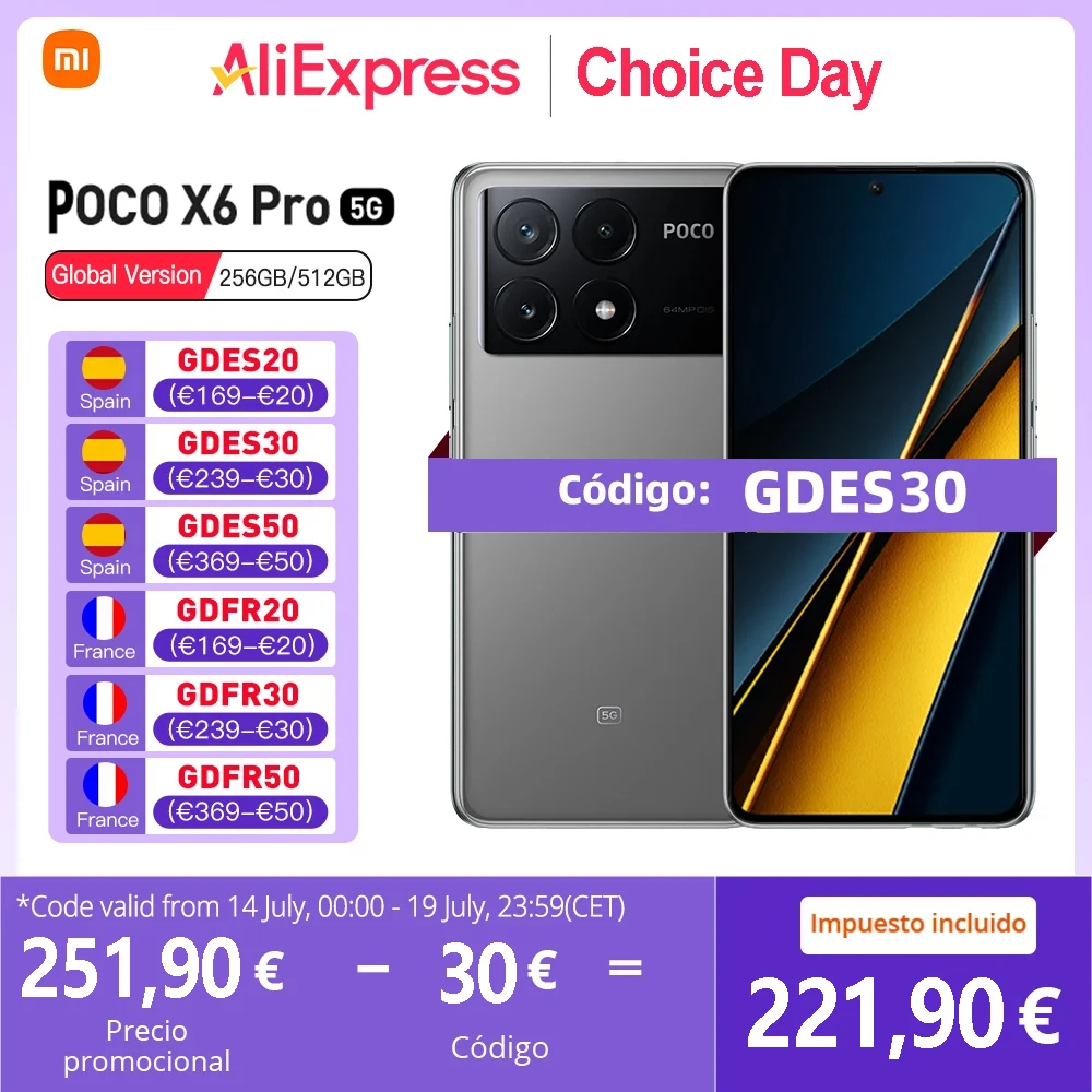 POCO X6 Pro 5G Global Version 256GB/512GB Dimensity, 12/05/2022
