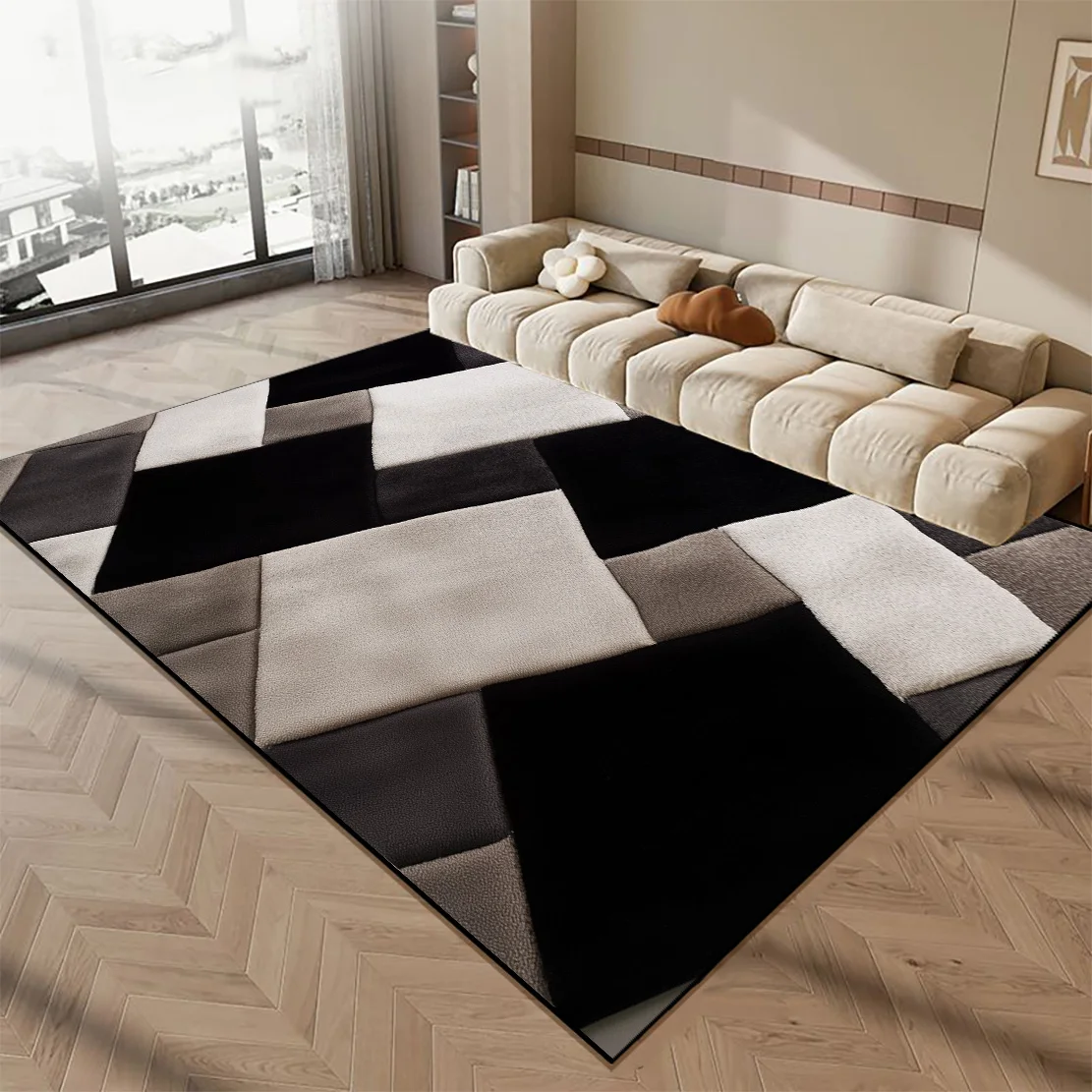 Modern-Geometry-Carpets-Living-Room-Abstract-Soft-Fluffy-Bedroom-Sofa ...
