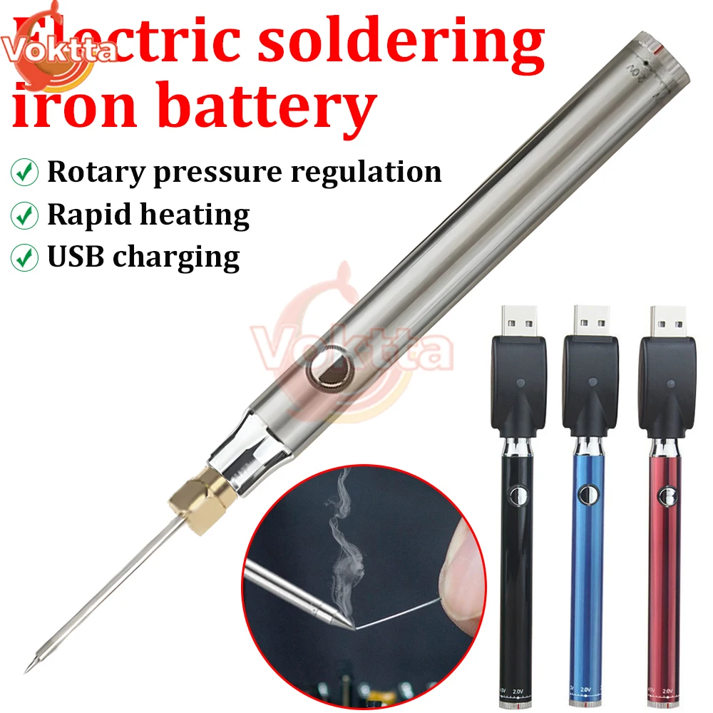 510-Thread-Battery-Electric-Soldering-Iron-Kit-350mah-Preheating ...