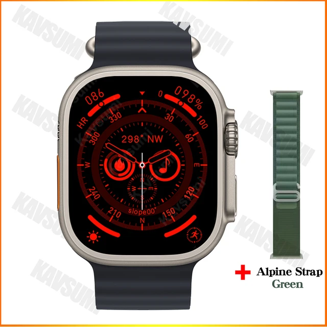 New HK8 Pro Max Smart Watch ultra series 8 AMOLED Screen 49mm 2.12 inch ...