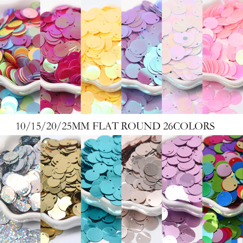 50g-Large-Paillette-Sequin-10mm-15mm-20mm-25mm-30mm-Flat-Round-Sequins ...