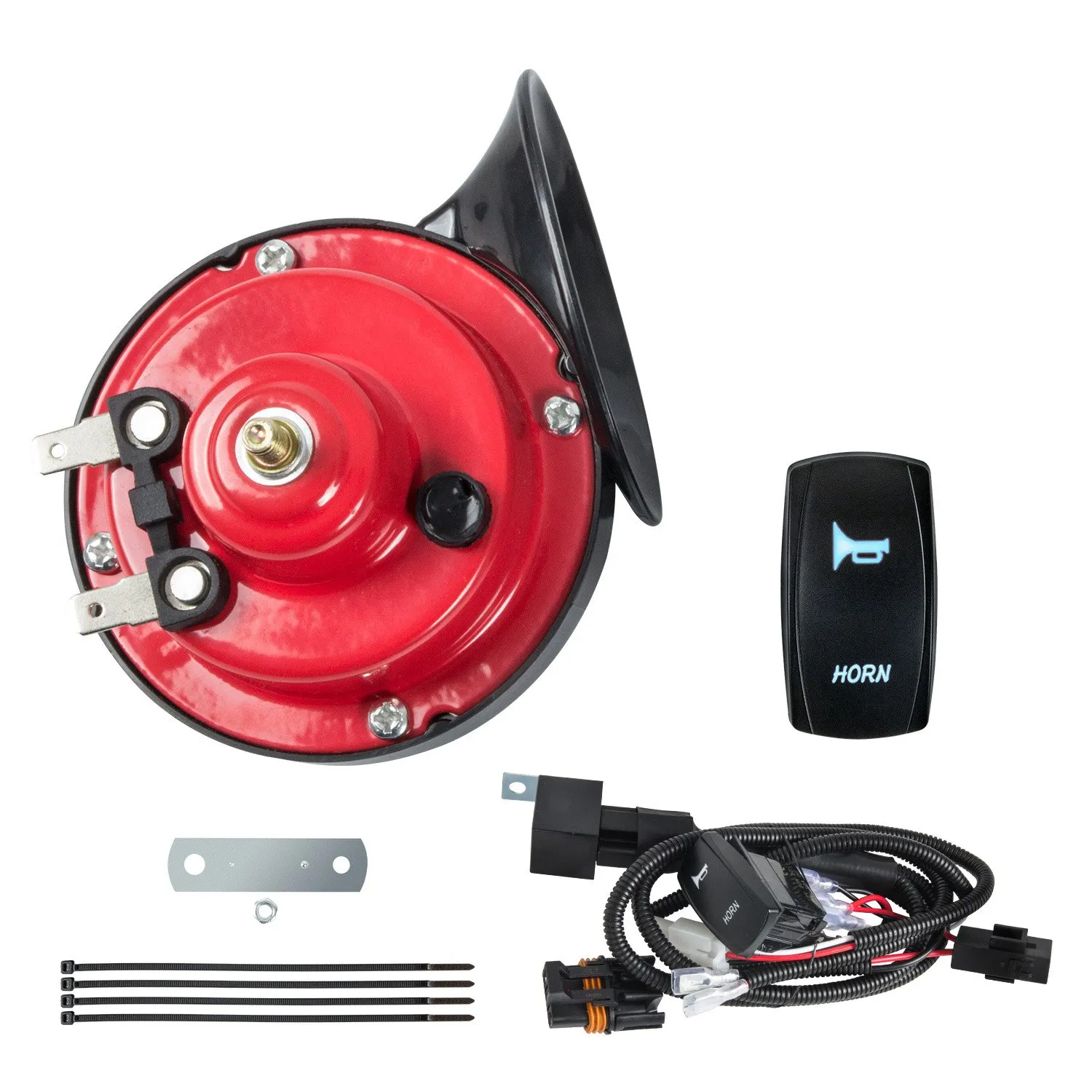 UTV-ATV-Universal-12V-Horn-Kit-W-Rocker-Switch-for-Polaris-RZR-800-XP ...