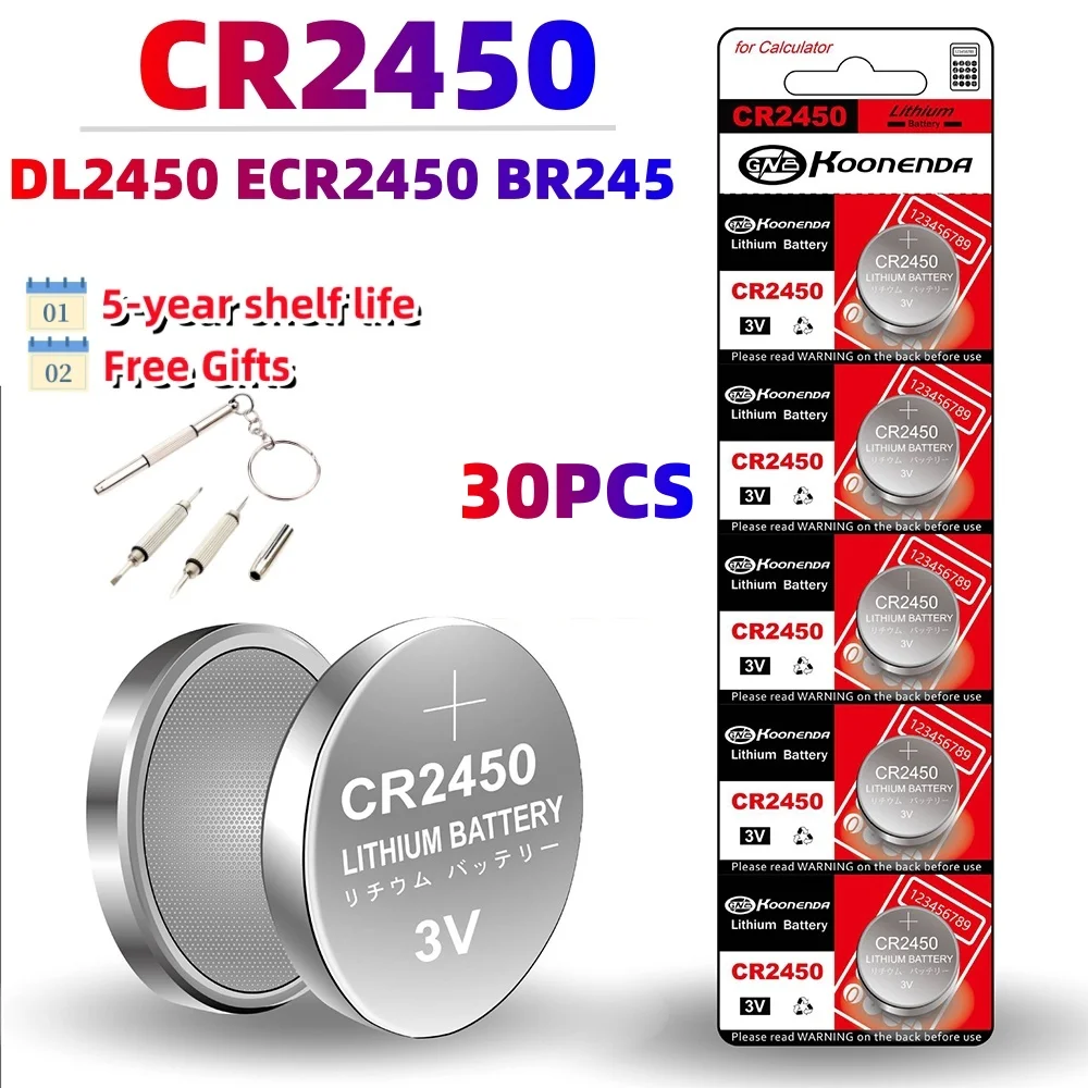 High-Capacity-3V-CR2450-Button-Batteries-CR-2450-5029LC-LM2450-DL2450 ...