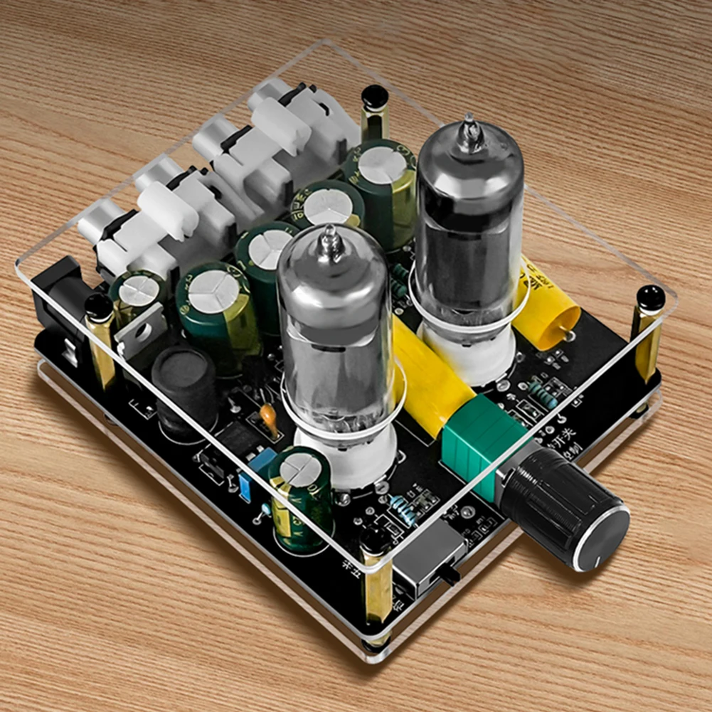 6K4-Tube-Preamplifier-Amplifier-DC12V-16V-Audio-Preamplifier-Adjustable ...