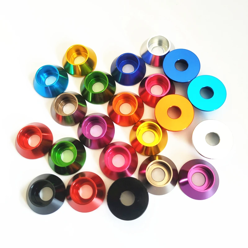 10/5pcs Aluminum Washer M2 M2.5 M3 M4 M5 M6 M8 Corlorful Anodized ...
