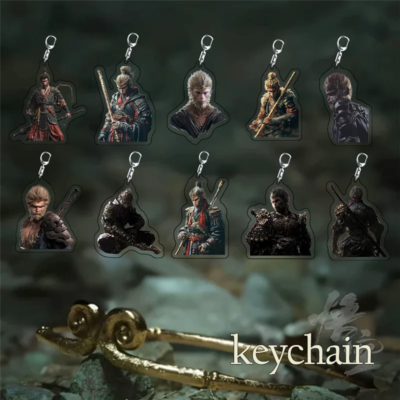 New-Black-Myth-Wukong-Keychain-Key-Chain-Ring-for-3A-Monkey-King-Sun ...