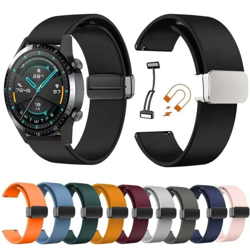 20mm-22mm-Magnetic-Buckle-Watch-Straps-For-Huawei-Watch-GT3-GT3-42-46mm ...