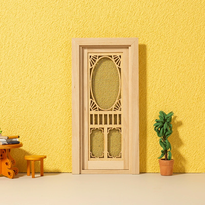 1-12-Dollhouse-home-furnishings-Mini-doors-and-windows-plain-hollow ...