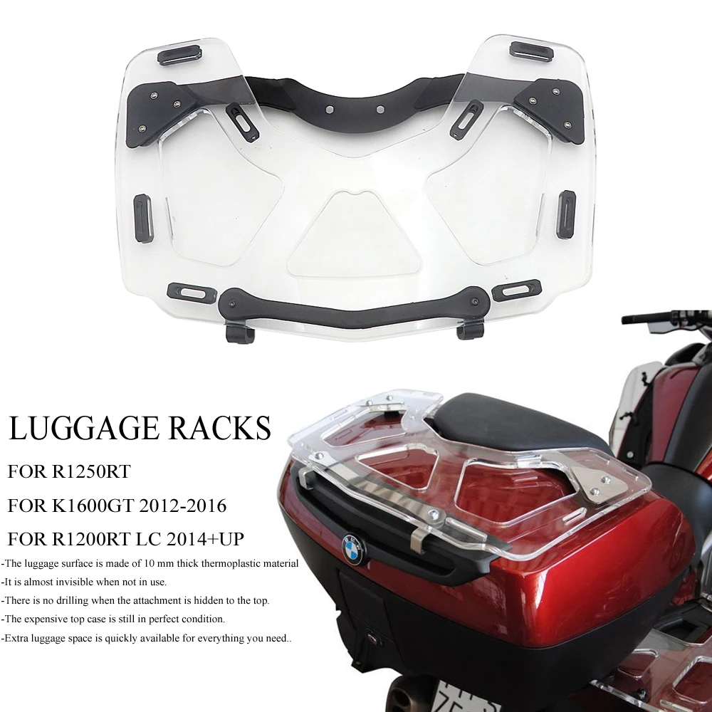 New-Motorcycle-Luggage-Rack-Transparent-On-Topcase-FOR-BMW-K1600GT-2012 ...