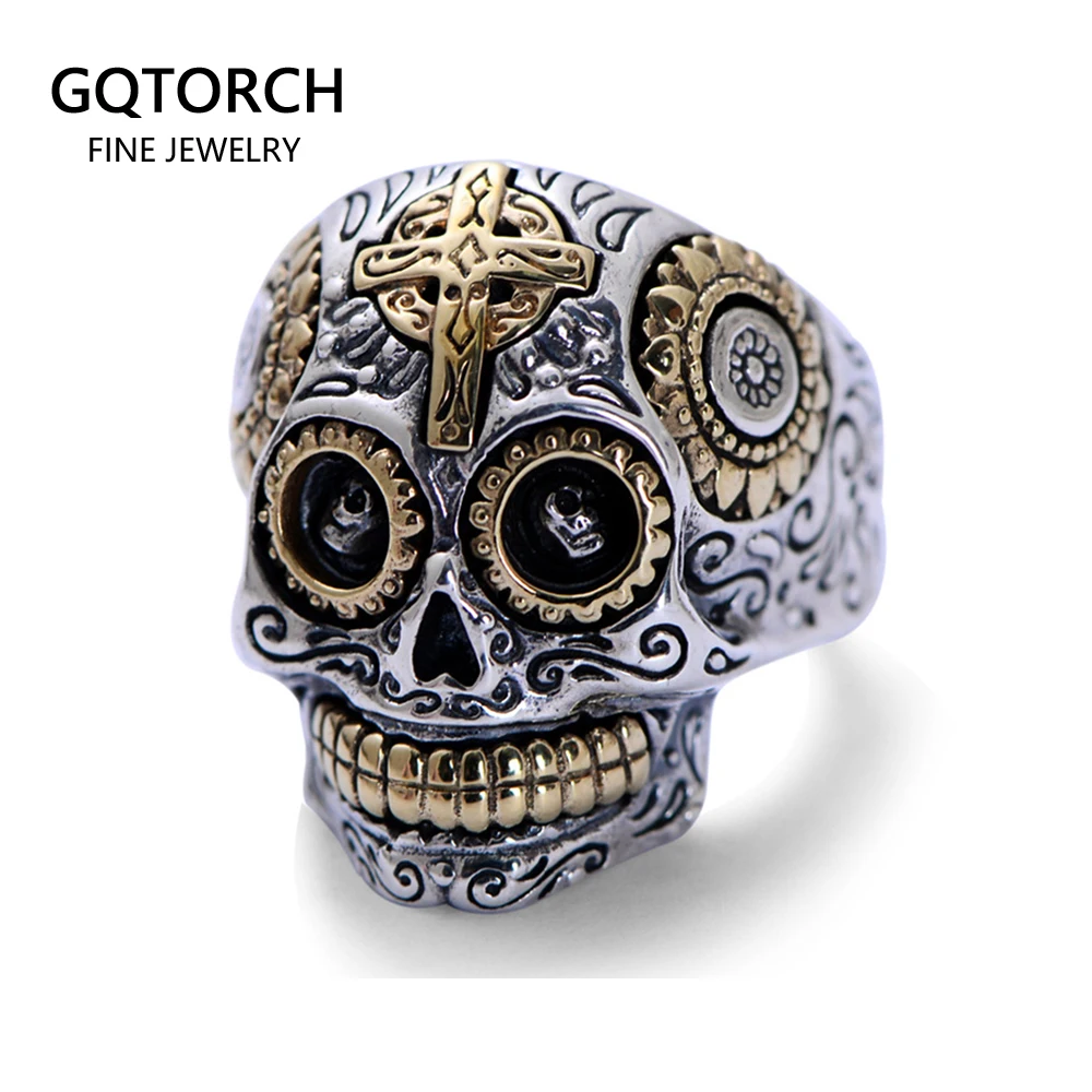 925 Sterling Silver Mexican Rings | Sterling Silver Sugar Skull Ring ...