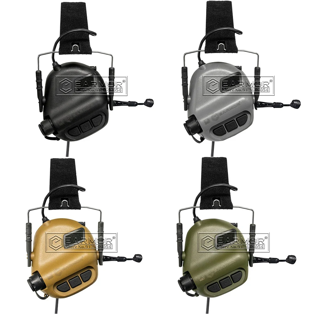 M32 Mod3 Headset Earmuffs Microphone Sound Amplification MILITARY ...