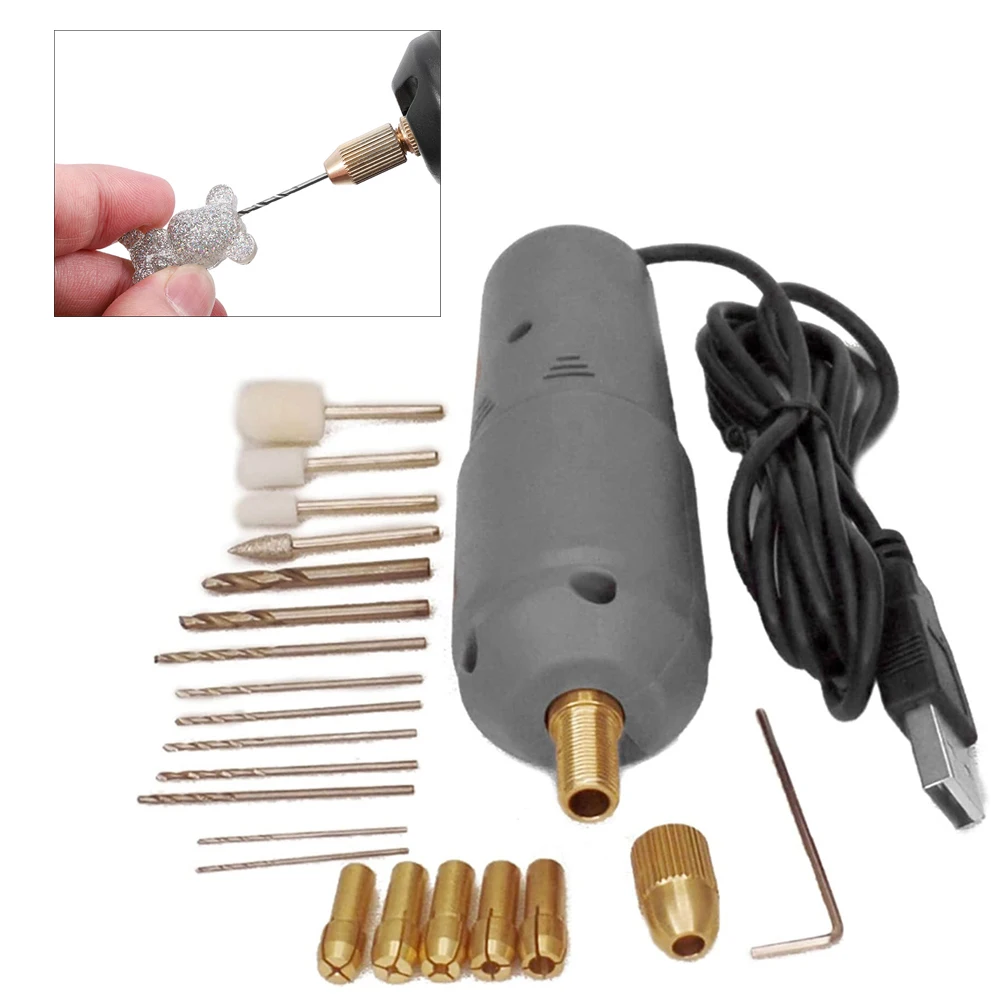USB Mini Electric Drill Multi-function Electric Polishing Machine ...