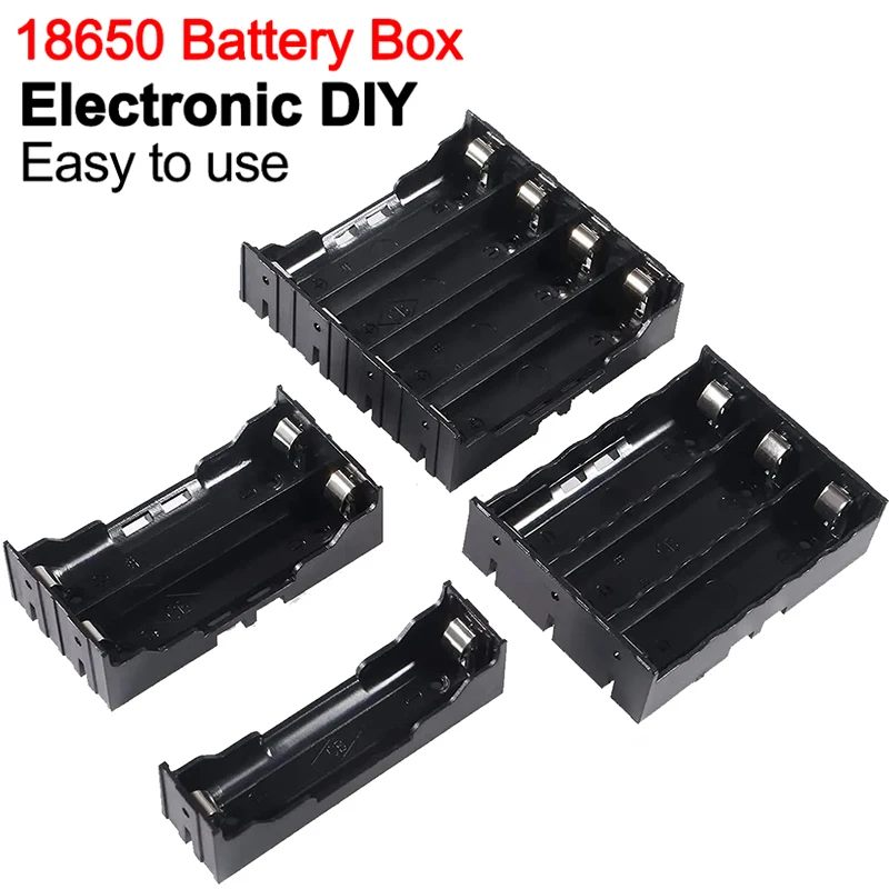 18650-Battery-Case-ABS-18650-Power-Bank-Cases-Hard-Pin-1-2-3-4-Slots ...
