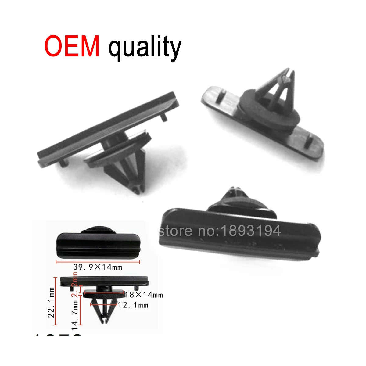 10-100x-OEM-Front-Fender-Flare-moulding-Clip-Sealer-for-Jeep-Commander ...
