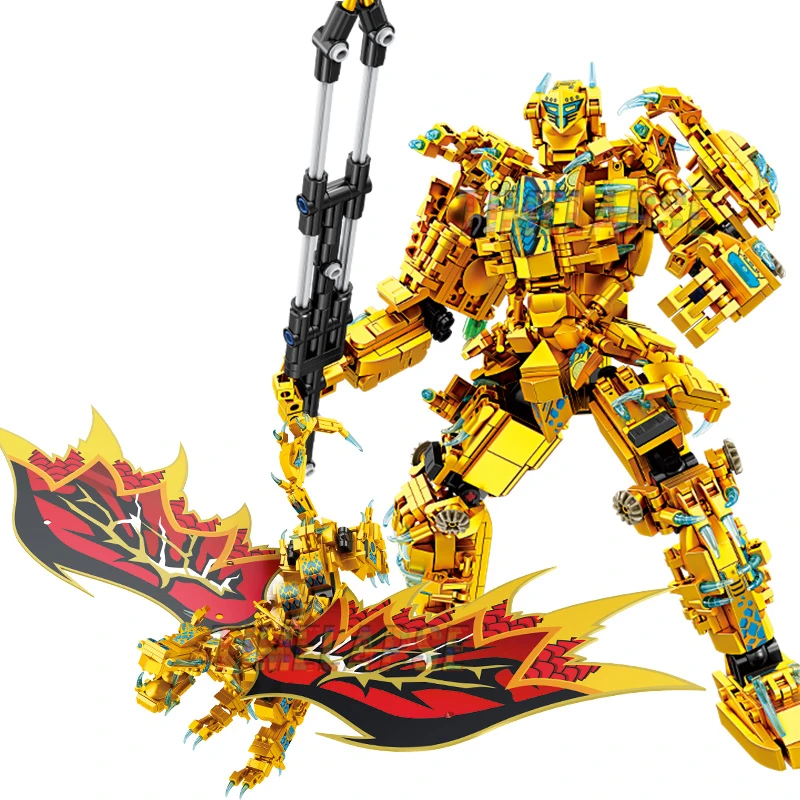3in1 Warrior Mechanical Golden X Titans Mechas Chariot Dragons Season ...