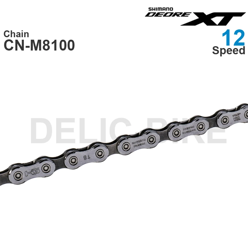 Original SHIMANO DEORE XT M8100- 12-Speed Bicycle Chains CN-M8100 ...