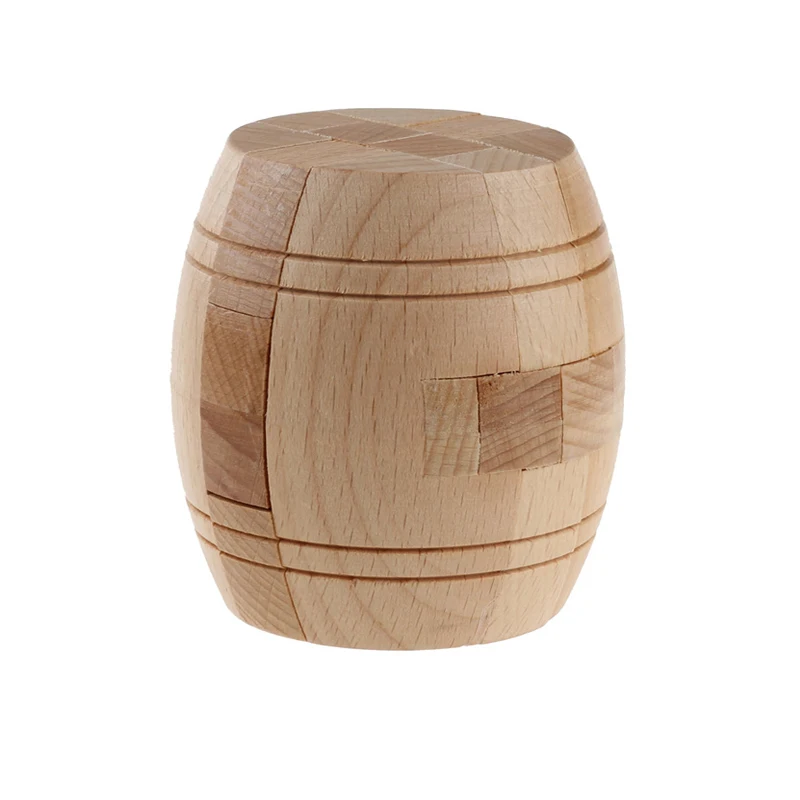 Wine-Barrel-Unlock-Puzzle-3D-Wooden-Interlocking-Luban-Brain-Teaser-For ...