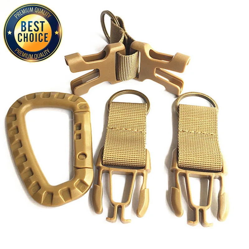 Tactical-Key-Ring-Holder-Gear-Keychain-Clip-Nylon-Webbing-Quick-Release ...