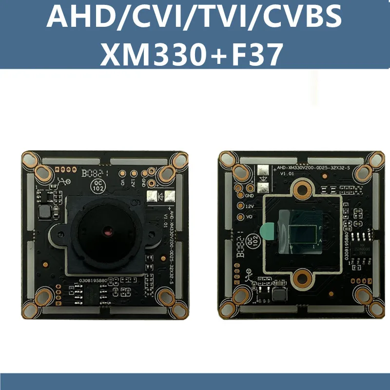 3.7mm Lens XM330+F37 AHD/TVI/CVI/XVI/CVBS Module Board 2MP 1080N 960H ...