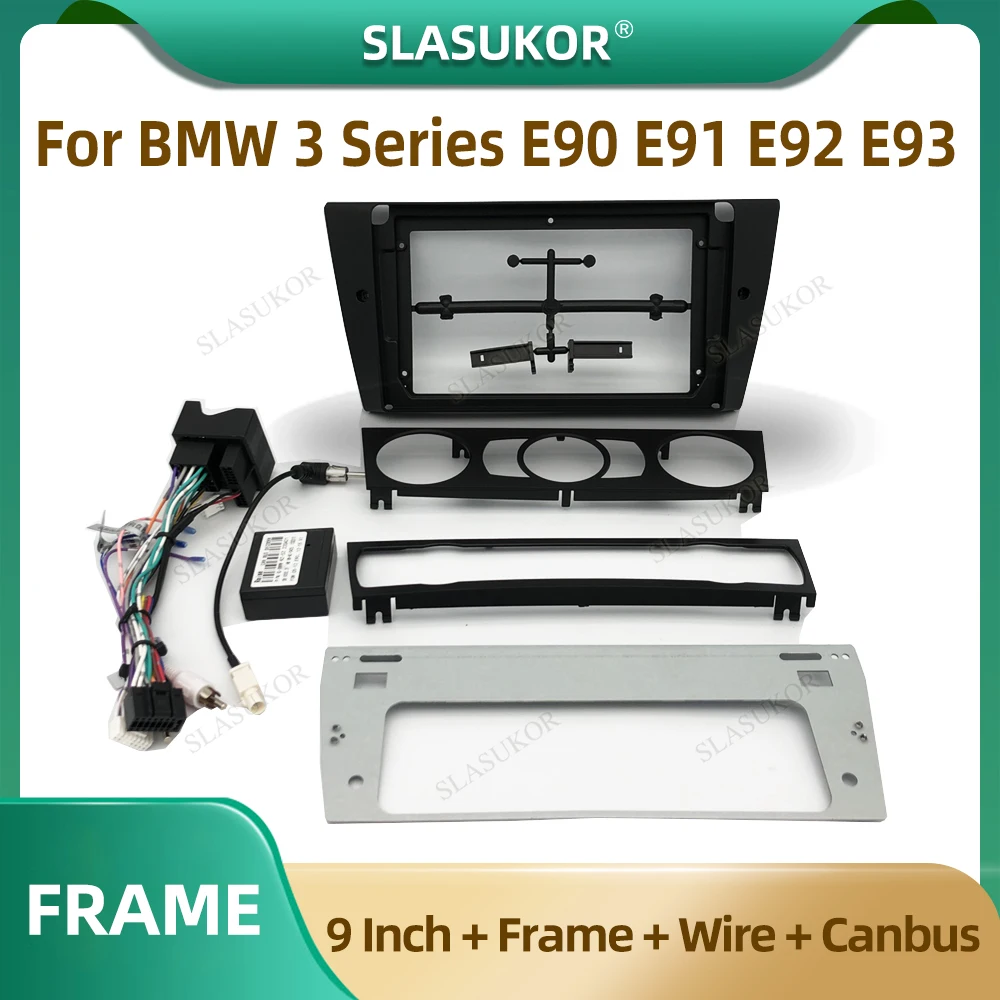 9-Inch-For-BMW-3-Series-E90-E91-E92-E93-2005-13-Car-Radio-Fascia ...