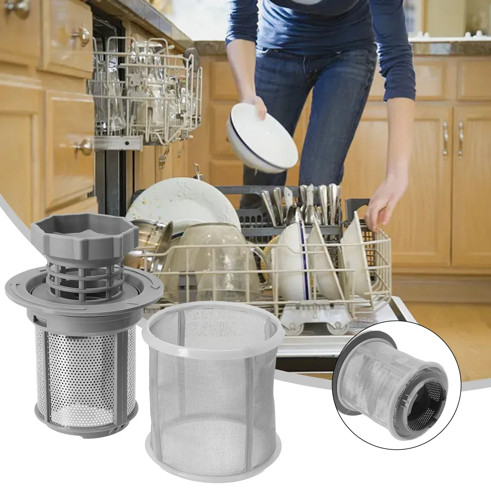 Dishwasher Replacement Strainer Fine Sieve Filters Kitchen Parts For ...