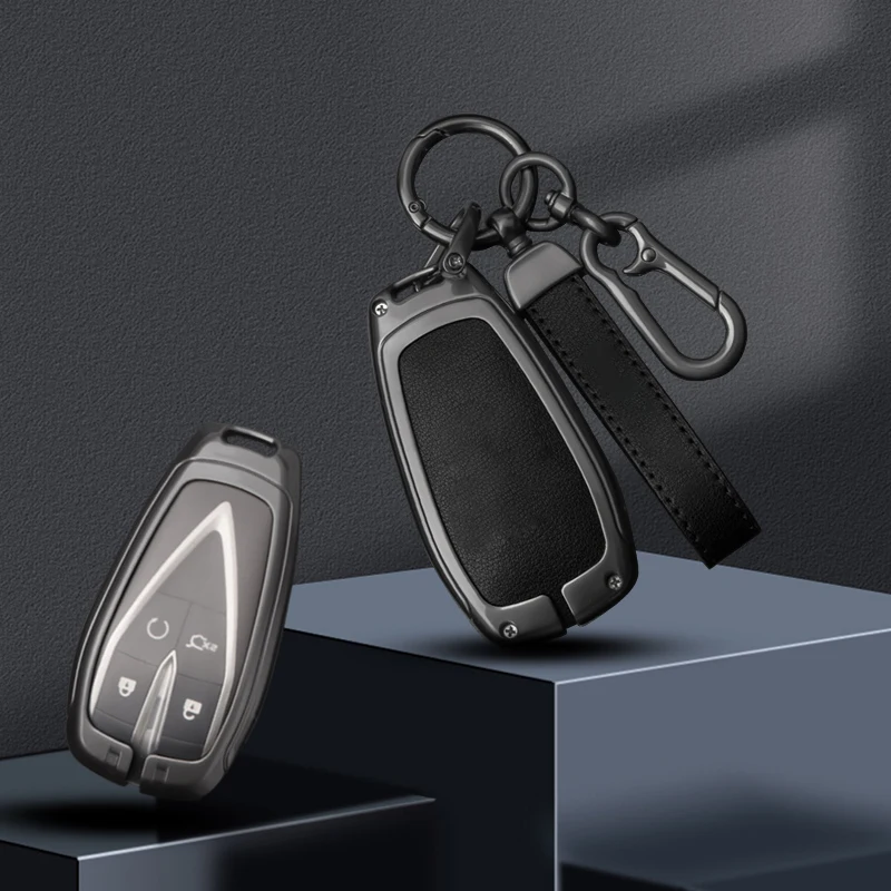 New Alloy Leather Car Key Case Cover Shell for Changan CS75 Plus CS95 ...