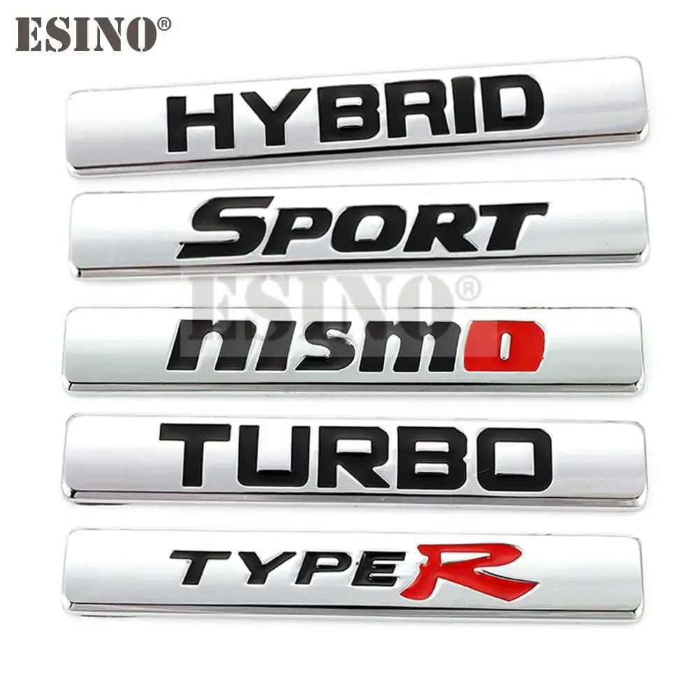 Car-Styling-Turbo-Hybrid-Nismo-Sport-Type-R-3D-Metal-Alloy-Adhesive ...