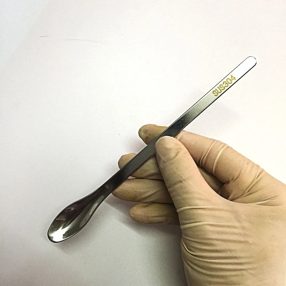 Stainless Steel Drug Spoon 16cm Single Head Reagents Spatula Weigh ...