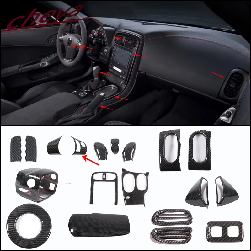For Chevrolet Corvette C6 ZR1 Z06 2005-2013 LHD ABS Plastic Complete ...