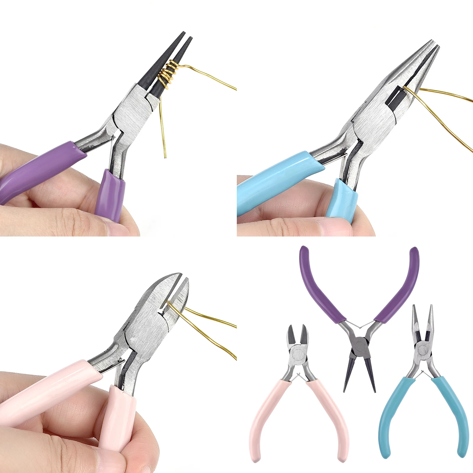 Jewelry-Pliers-Tools-Stainless-Steel-Pliers-Equipment-Long-Needle-Round ...