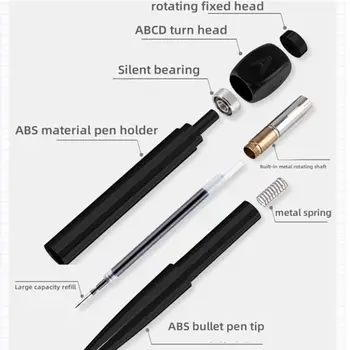 ABCD Rotation Answer Gel Pen Novelty Decompression Rotating Gel Pen ...