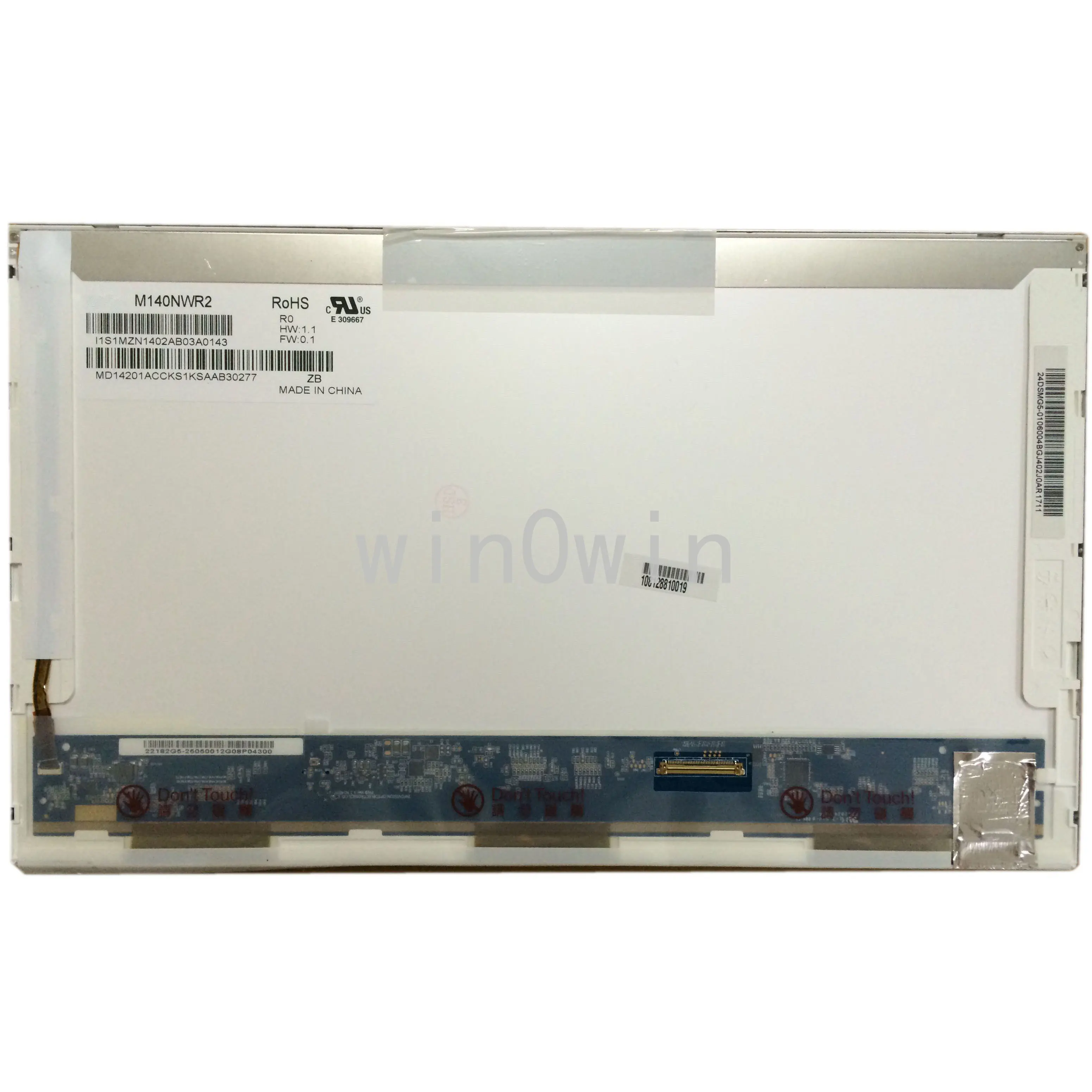 Tela de lcd para laptop, m140nwr2 r0, compatível com 140wh1, tlc1 ...