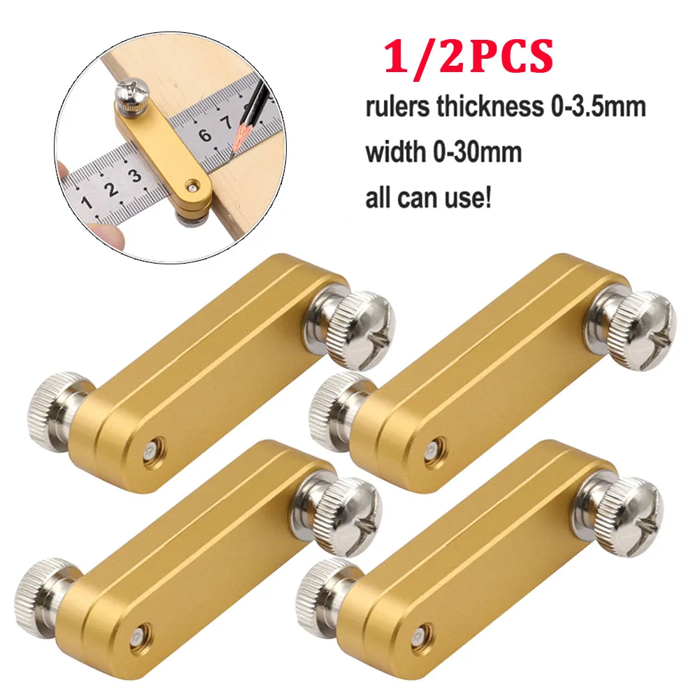 1-2pcs-Steel-Ruler-Positioning-Block-Angle-Scriber-Line-Marking-Gauge ...