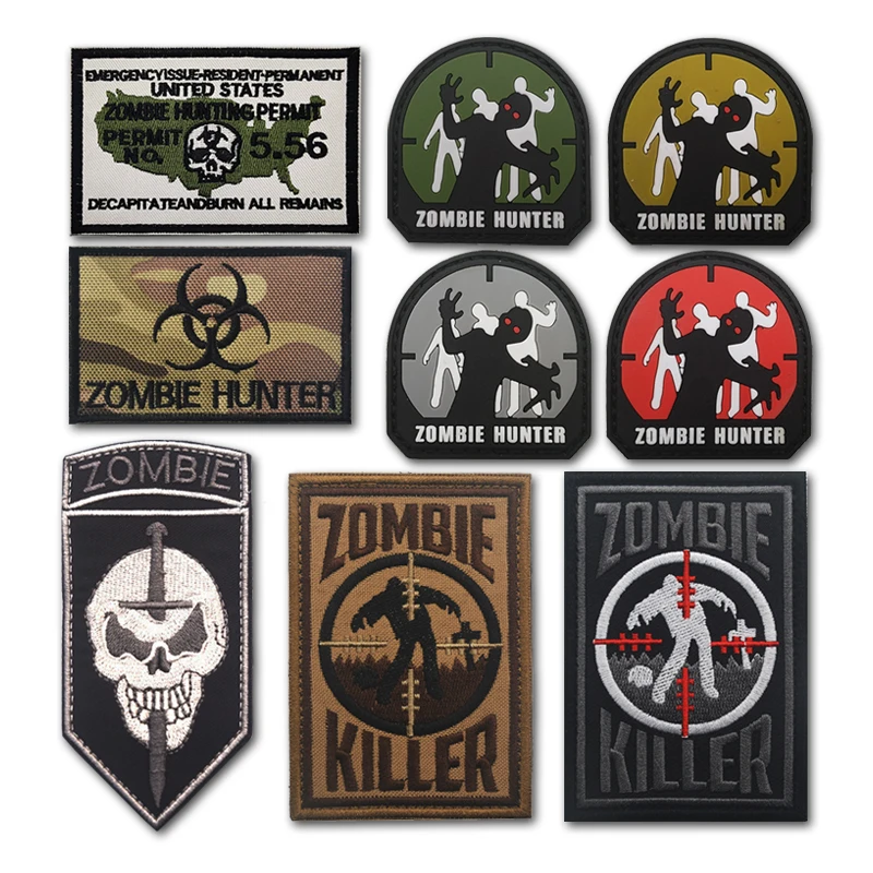 Morale Patch Hook Loop | Tactical Pvc Patches | 3d Sticker Zombie | Backpack Stickers - 3d ...