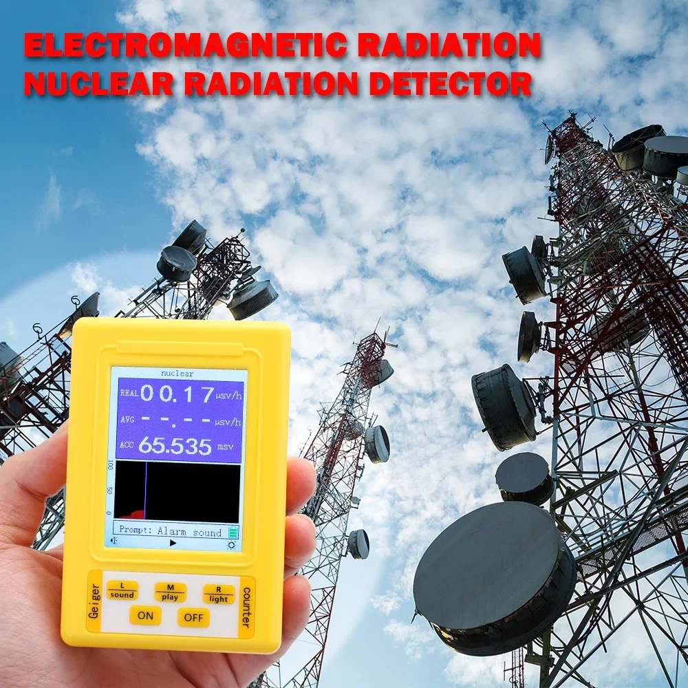 BR-9C 2-in-1 Handheld Digital Display Electromagnetic Radiation Nuclear ...