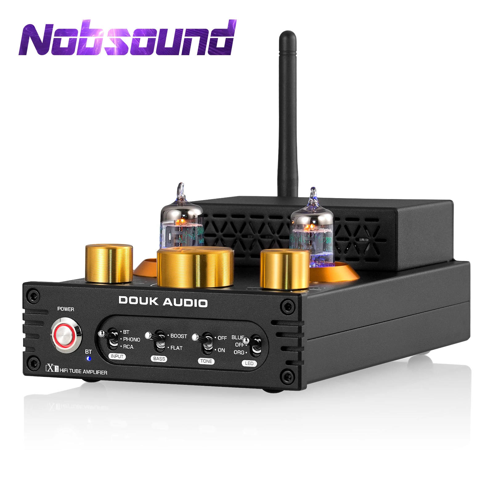 Nobsound Hifi Ge5654 Vacuum Tube Amplifier Stereo Bluetooth 5.0 ...