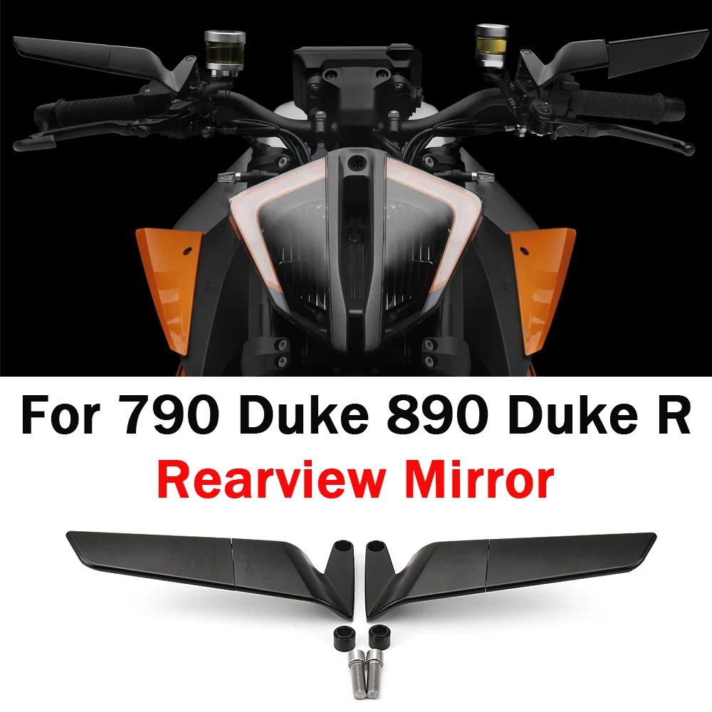 For-790-Duke-890-Duke-R-Motorcycle-Rearview-Mirrors-Stealth-Mirrors ...