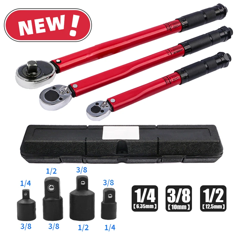 5-60N.m Torque Wrench 3/8 Precise Reversible Ratchet Torques Key ...